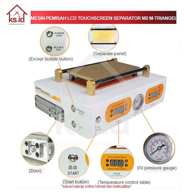 Jual MESIN PEMISAH LCD TOUCHSCREEN SEPARATOR + BUBLE REMOVER M2 M ...
