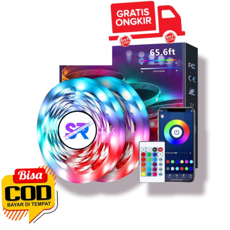 Jual Lampu LED Strip Lampu Hias Kamar Tidur Lampu Plafon Outdor Tempel ...