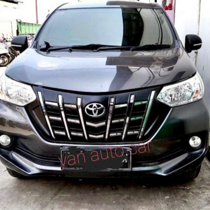 Jual FRONT GRILL TOYOTA GRAND AVANZA 2015 Model ALPHARD hitam Glossy 56 ...