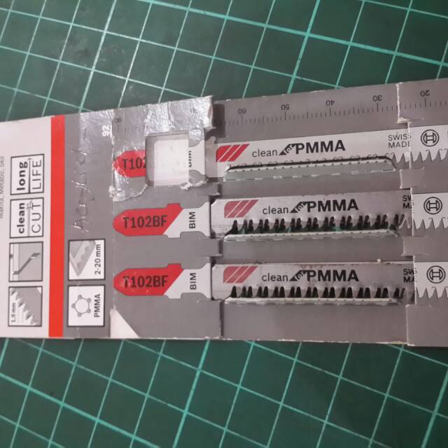 Jual Mata Jigsaw Acrylic T 102 BF T102BF T102 Akrilik BOSCH | Shopee ...