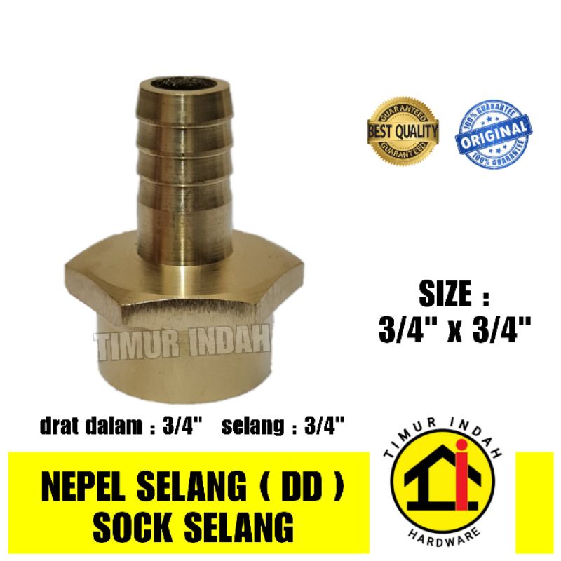 Jual Nepel Selang DRAT DALAM 3/4" x 3/4" - KUNINGAN | Shopee Indonesia