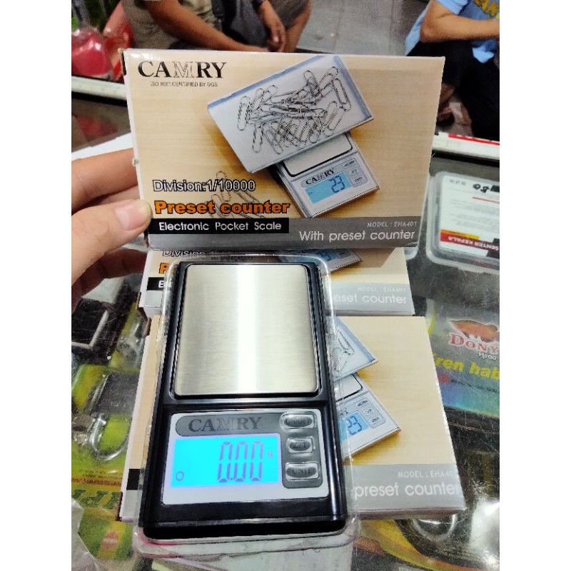 Jual Timbangan Emas Atau timbangan Digital Portable Pocket camry Eha401 ...
