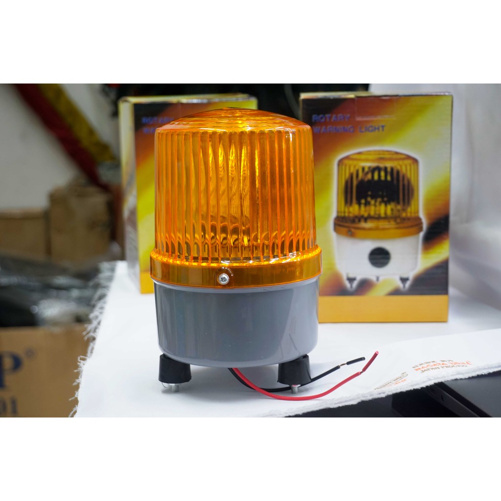 Jual Lampu Rotari/Lampu Rotator - Warning Light Rotary DC24V Yellow ...