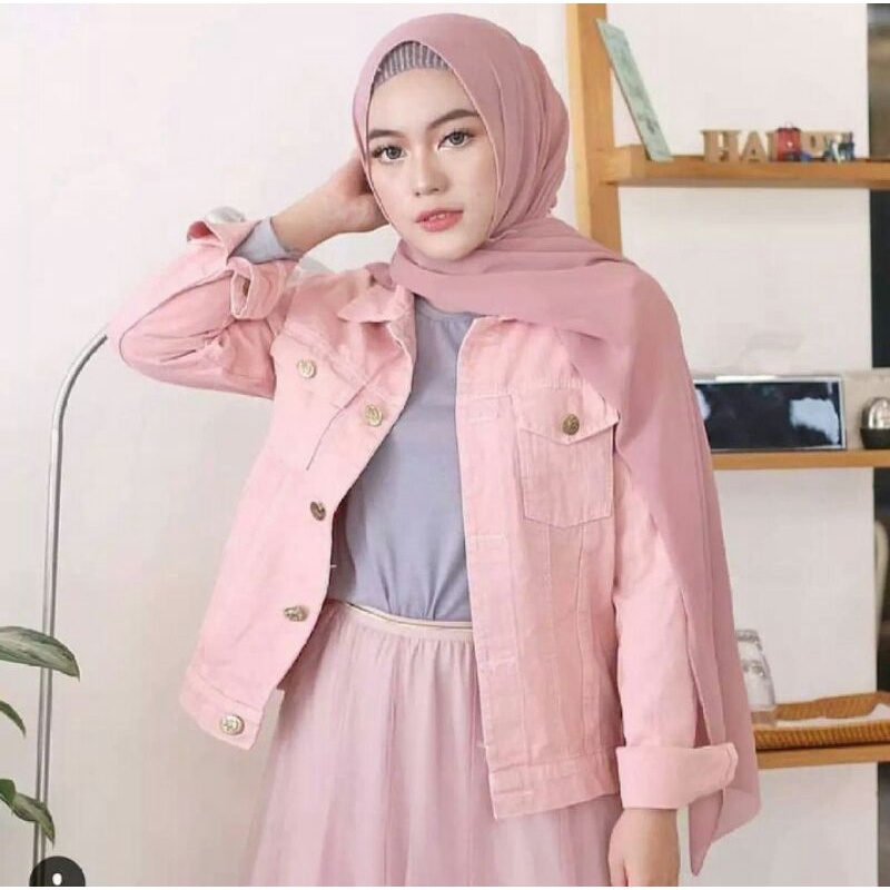 Jual JAKET JEANS MODEL CROP/JAKET DENIM/JAKET KECE/JAKET kEREN/JAKET ...