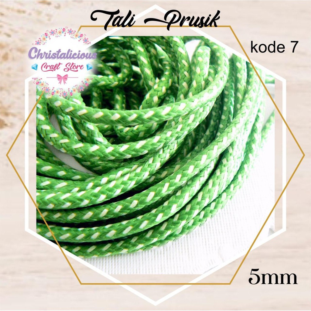 Jual Tali Prusik kecil diameter 5mm cocok untuk tali kalung tali choker ...