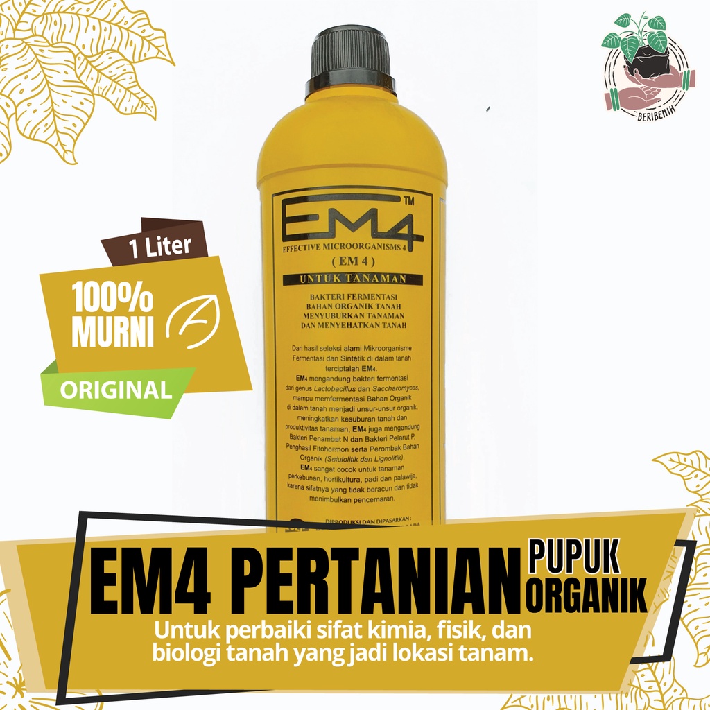Jual EM4 KUNING MIKRO ORGANISME PERTANIAN PUPUK ORGANIK CAIR PROBIOTIK ...