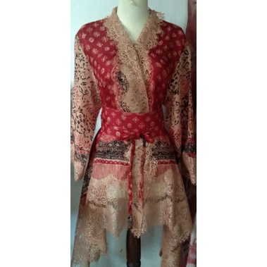 Jual BAJU BATIK SET RENDA BAHAN VISCOS SEMI SUTRA MOTIF JUPRI PALEMBANG ...