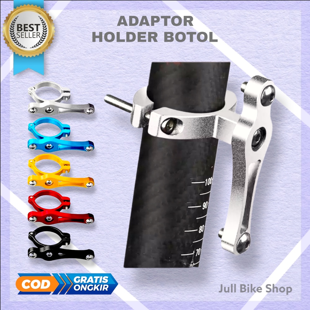 Jual adaptor holder botol sepeda lipat seatpost handlebar stang adapter ...