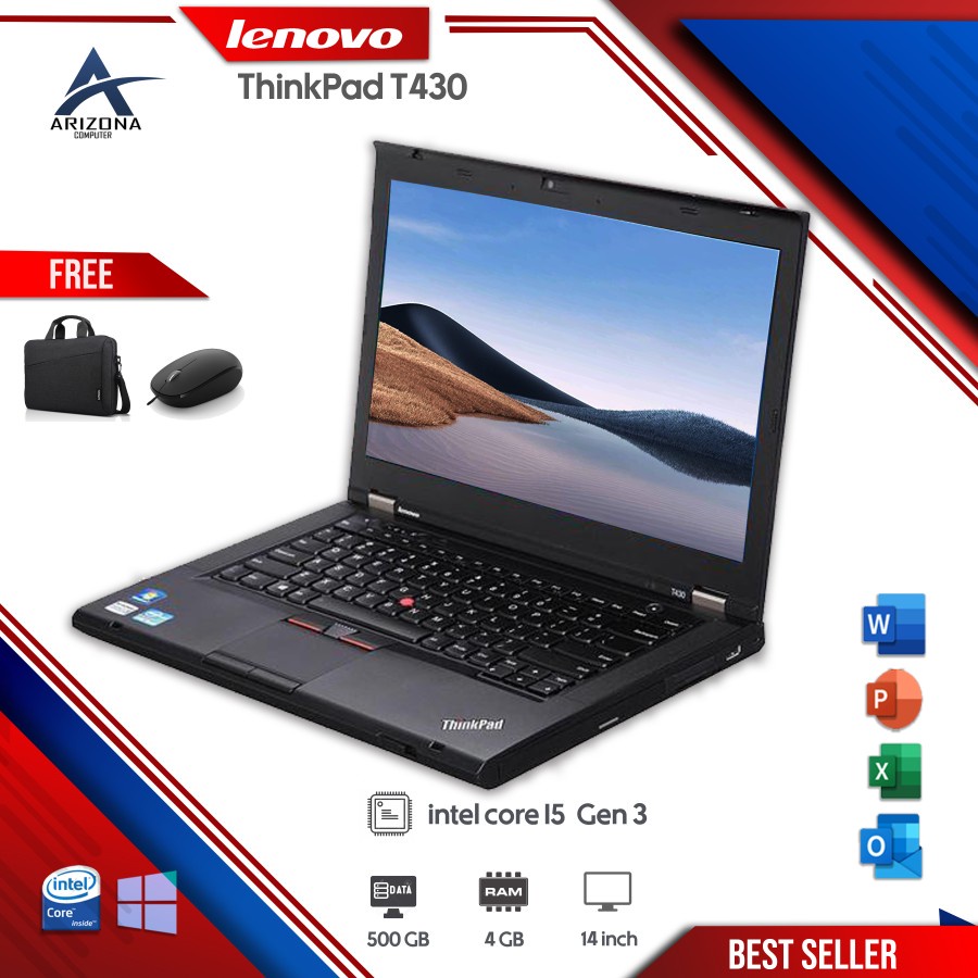 Jual Laptop Lenovo Thinkpad T430 Core I5 Gen 3 Ram 4gb Hdd500gb