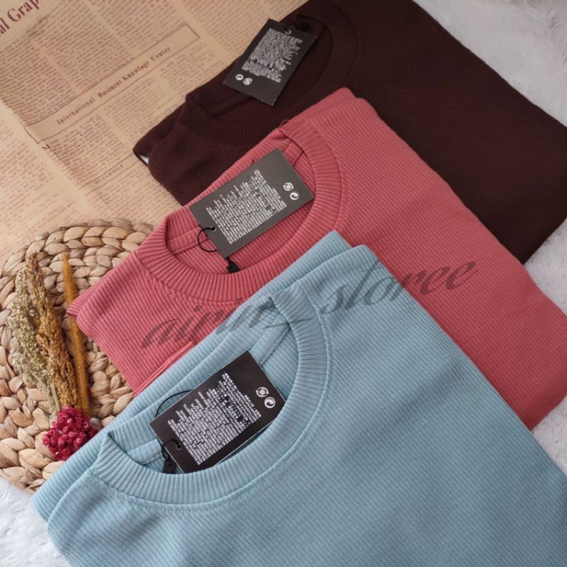 Jual KAOS RIB//KAOS RIB PREMIUM//KAOS RIB LENGAN PANJANG//PRIA//WANITA ...