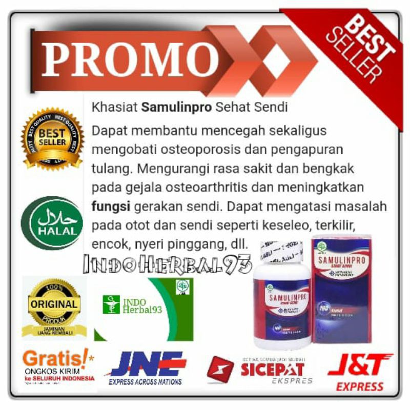 Jual SAMULINPRO- Samulin pro Walatra SEHAT SENDI Obat Tulang dan Sendi ...