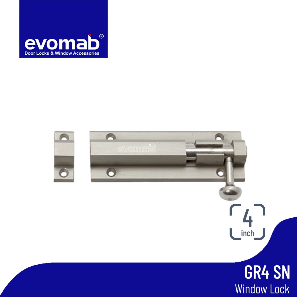 Jual evomab Grendel Pintu / Slot Pintu / Window Lock 4 Inch GR4 ...