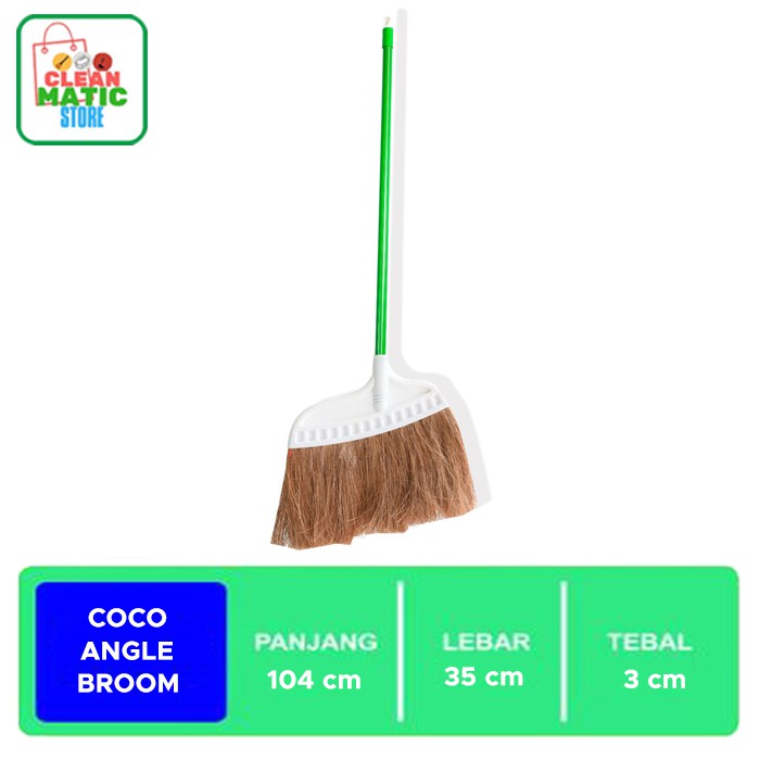 Jual Clean-Matic Coco Angle Broom / Sapu Lantai Dari Bahan Sabut Kelapa ...