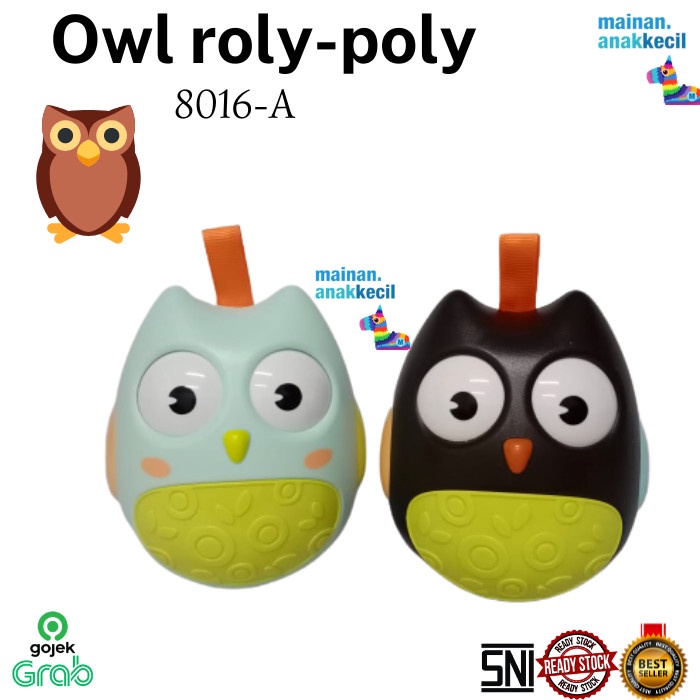 Jual MAINAN ANAK BURUNG HANTU OWL ROLY-POLY 8016-A / BURUNG HANTU SUARA ...