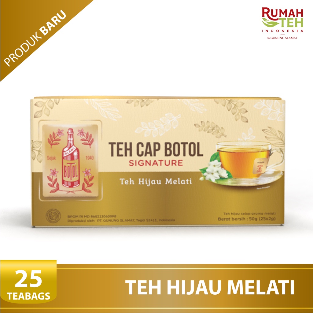 Jual Teh Celup Cap Botol Signature - Teh Hijau Melati 25 Bags -Tea Bag ...