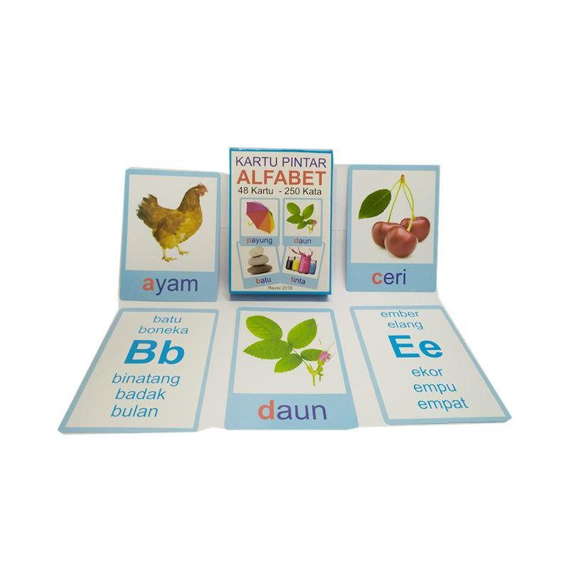 Jual Kartu Pintar Alfabet - Flash Card Edukasi Anak Belajar Huruf Dan ...