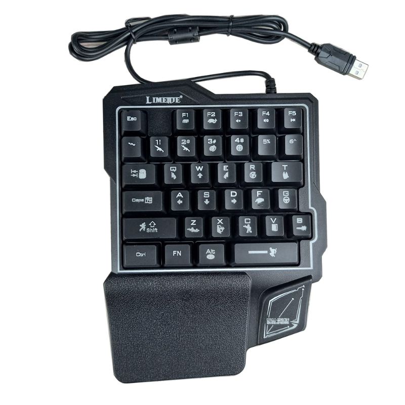 Jual Keyboard Gaming Gamer RGB Single Hand Dengan 35 Keys - LIMEIDE ...