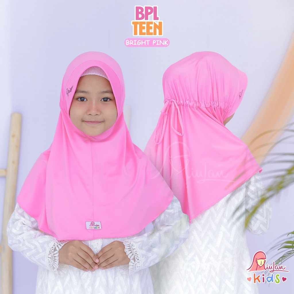 Jual BPL TEEN Miulan Kids Bergo Plain Laura Anak Serut Jilbab Sekolah ...