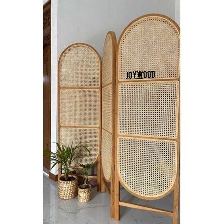 Jual Joywood Partisi rotan/ sketsel rotan/ Partisi kayu rotan Partisi ...