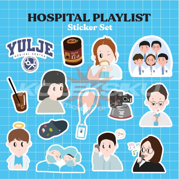 Jual STIKER HOSPITAL PLAYLIST STIKER AESTHETIC STIKER LUCU STIKER HP ...