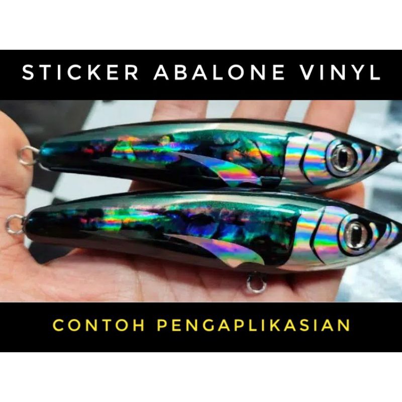 Jual Stiker Motif Kerang Vinyl Abalone Sticker Hologram Lure Stickbait ...