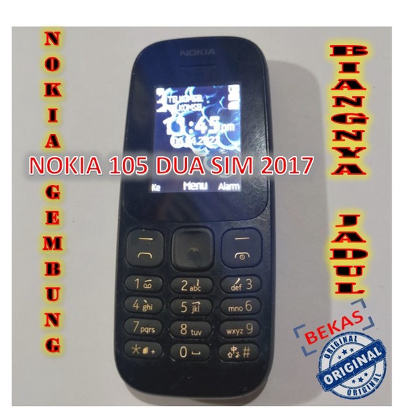 Jual NOKIA 105 DUA SIM TA-1034 ( hp dan baterai) | Shopee Indonesia