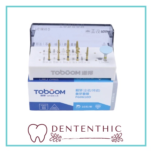 Jual Bur kit crown and bridge toboom / Bur kit for porcelain veneer ...