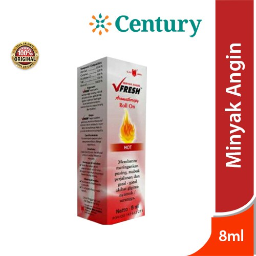 Jual VFRESH MINYAK ANGIN ROLL ON HOT 8 ML/MINYAK ANGIN ROLL ON/VFRESH ...
