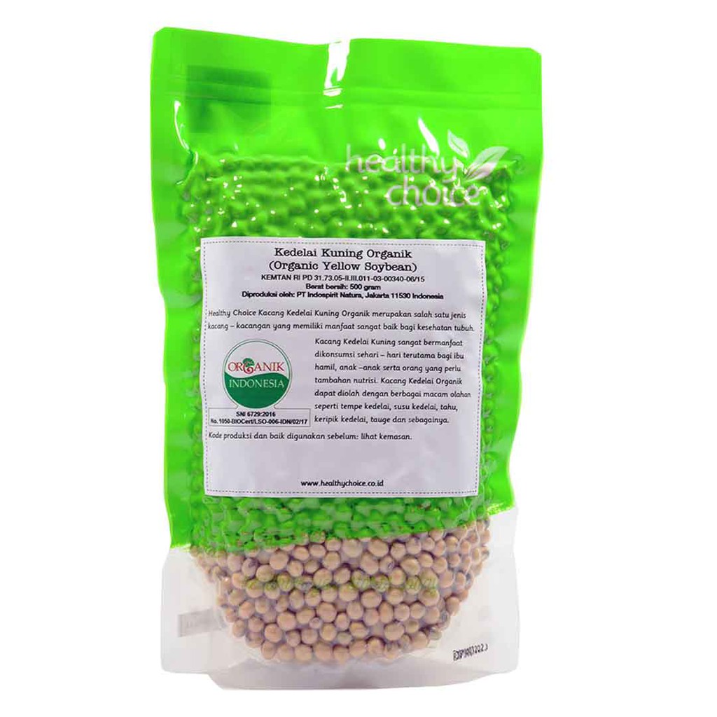 Jual Healthy Choice Kedelai Kuning Organik 500 gr | Shopee Indonesia