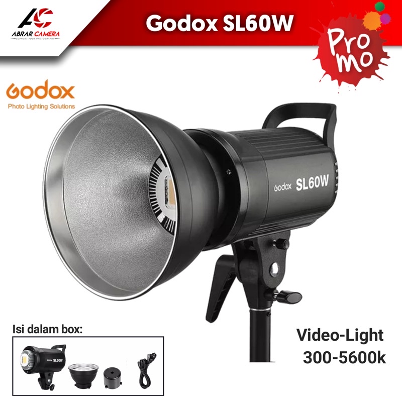 Jual Godox SL60W Lampu Studio SL Series Video Light White LED SL60 SL ...