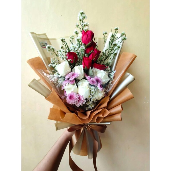 Jual Buket Bunga Mawar Asli/Segar, Fresh Flower Bouquet, Buket Bunga ...