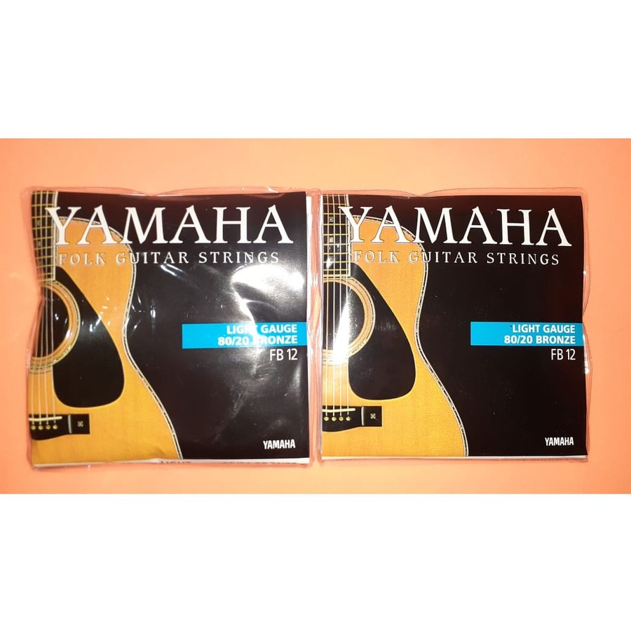 Jual SENAR GITAR AKUSTIK YAMAHA FOLK SET 80/20 Bronze FB12 HITAM ...
