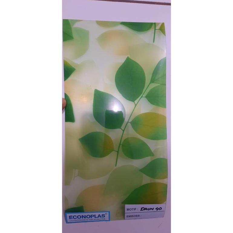 Jual Econoplas 40 Daun Polos - Fiber Plastik Pelapis/ Penutup Pagar ...