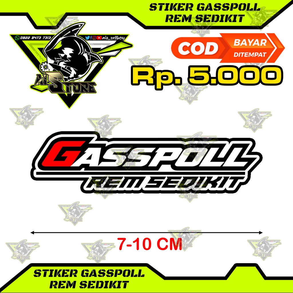 Jual Stiker Gaspoll Rem Sedikit | Shopee Indonesia