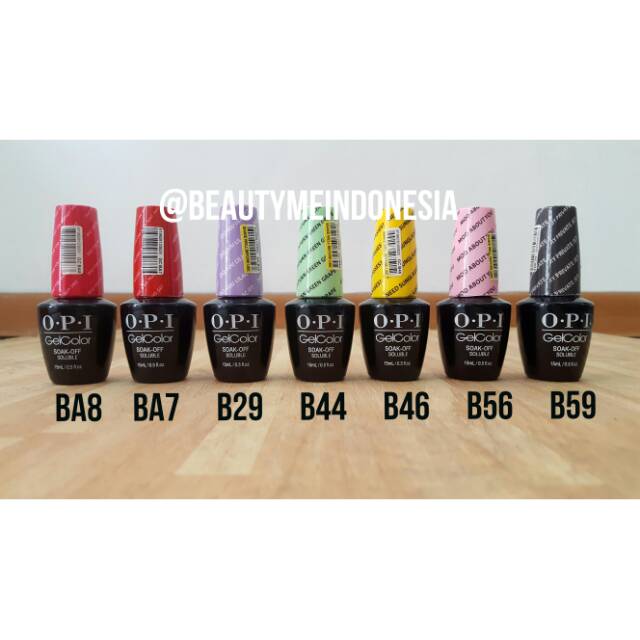 Jual OPI GEL COLOR ( BA8 BA7 B29 B44 B46 B56 B59 ) | Shopee Indonesia