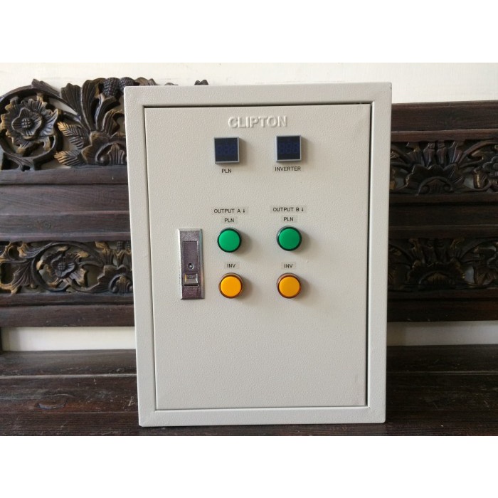 Jual Panel ATS Inverter PLTS Surya PLN dengan Timer 3000 Watt Dual ...