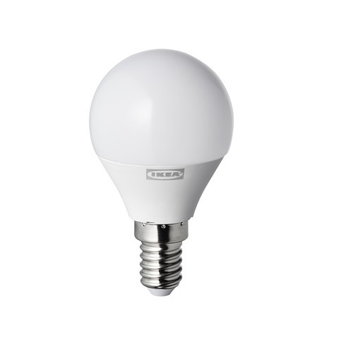 Jual Bohlam LED Kuning Hangat E14 250 Lumen Bulat Opal Bola Lampu Belajar 2.4 Watt Ulir Kecil ...