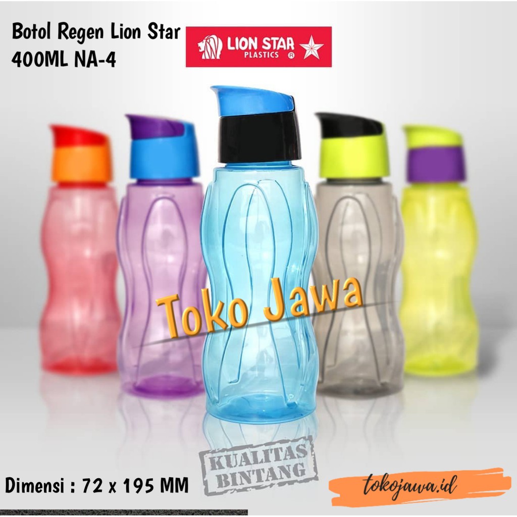 Jual Botol Regel Lion Star 400ML NA-4botol air minum kulkas botol bpa ...