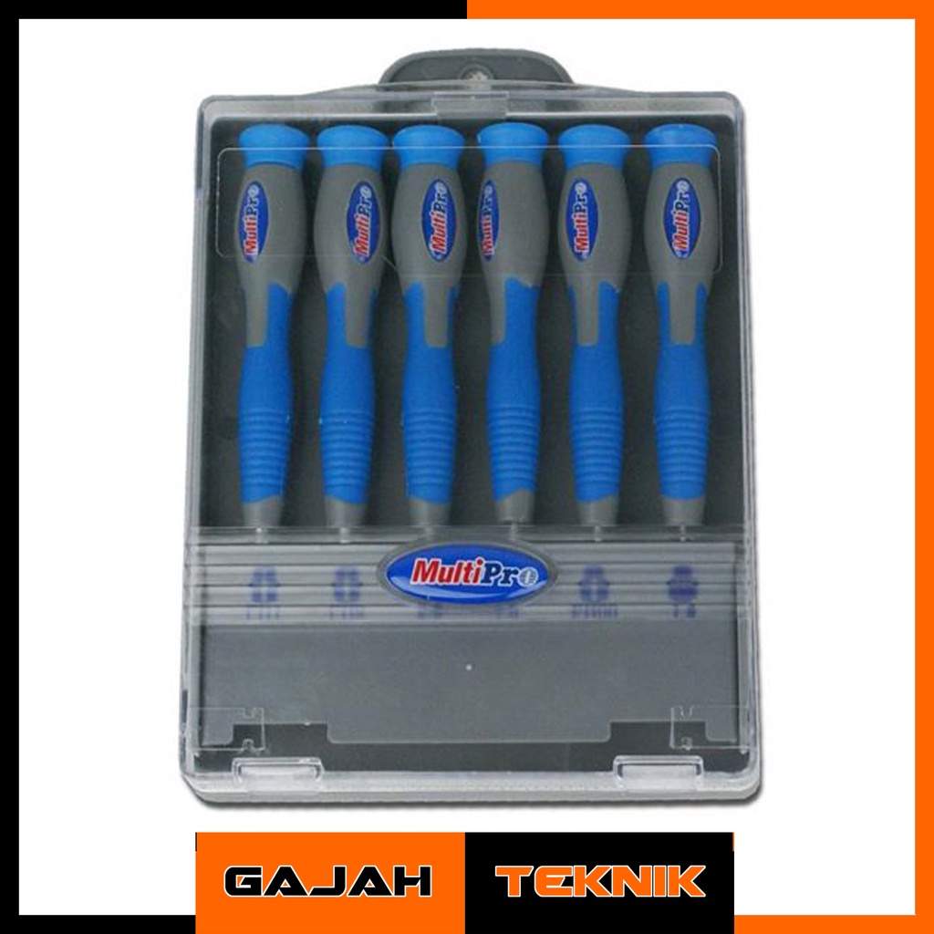 Jual Obeng Set Precision Screwdriver 6 pcs Multipro | Shopee Indonesia