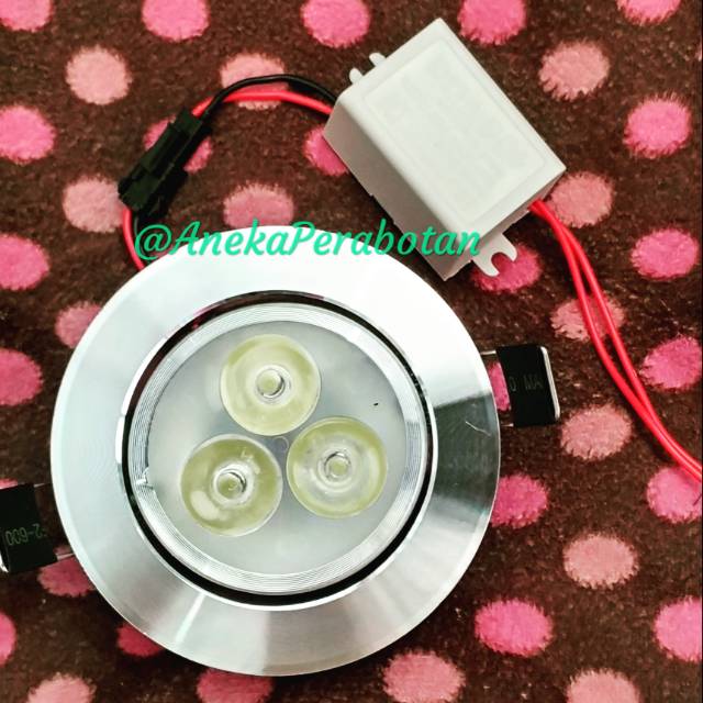 Jual Lampu Lemari LED Downlight LED Panel / Halogen 3W | Shopee Indonesia