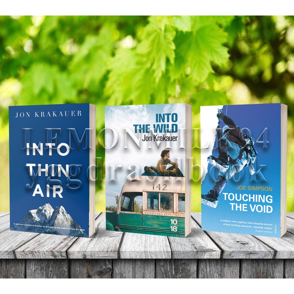 Jual Into Thin Air | Into the Wild by Jon Krakauer | Touching The Void ...