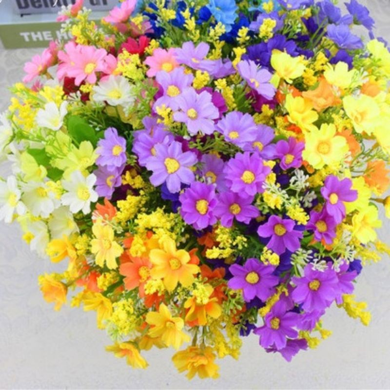 Jual BUNGA DAYSI KUPU-KUPU PLASTIK B8003 HIASAN DEKORASI RUMAH PESTA ...