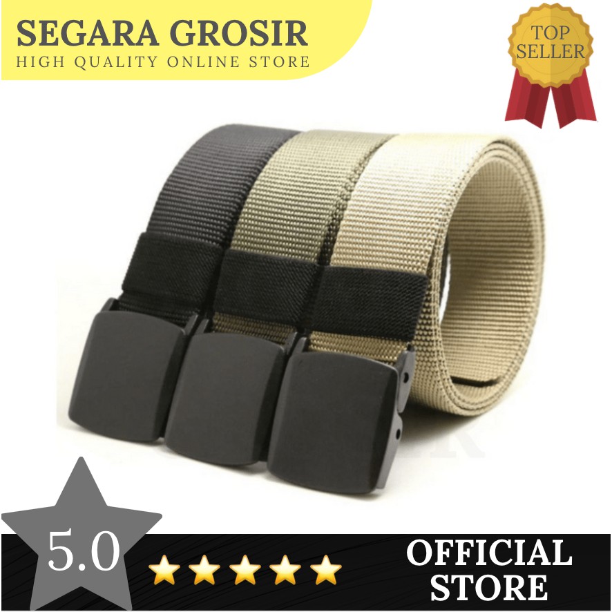 Jual Ikat Pinggang Pria Nylon Canvas Anti Metal Detector Sabuk Gesper Men Belt | Shopee Indonesia