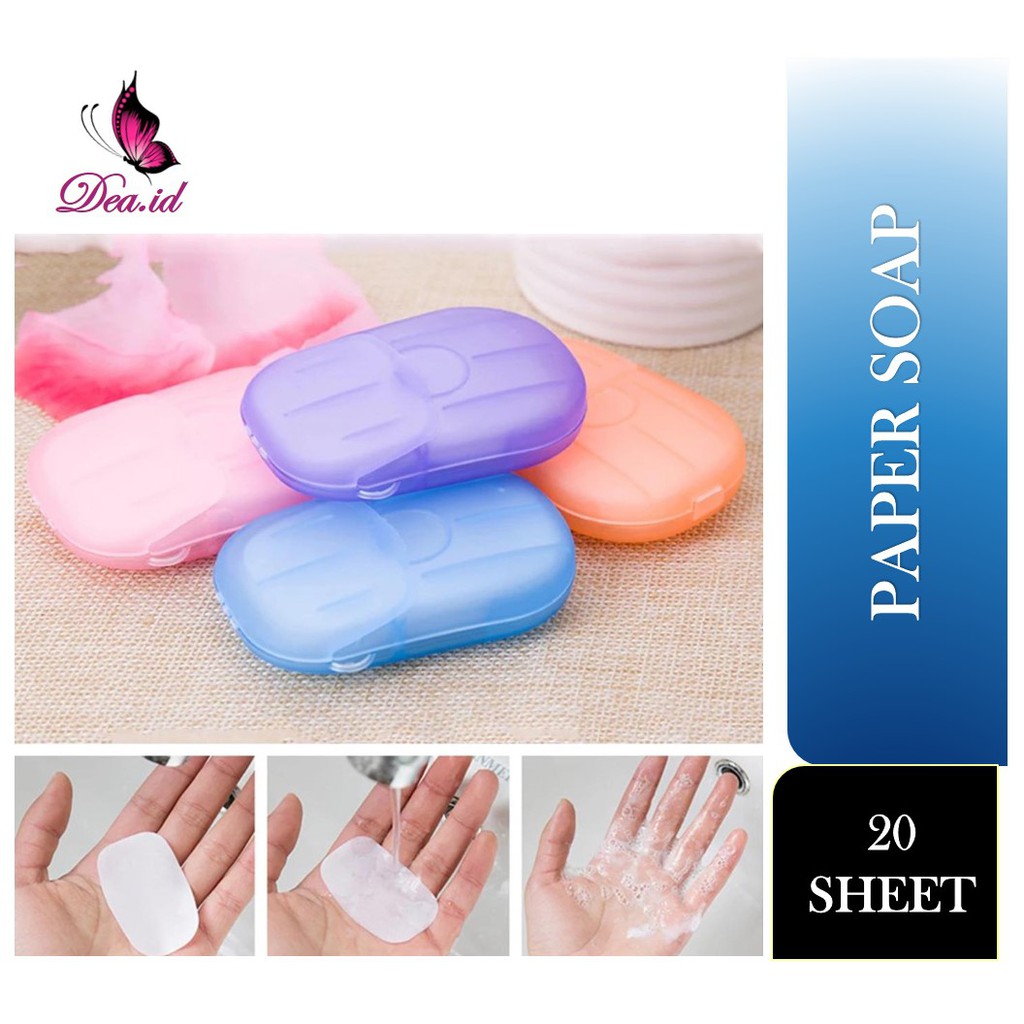 Jual [DEABODYCARE] SABUN KERTAS / KERTAS SABUN / PAPER SOAP PORTABLE ...