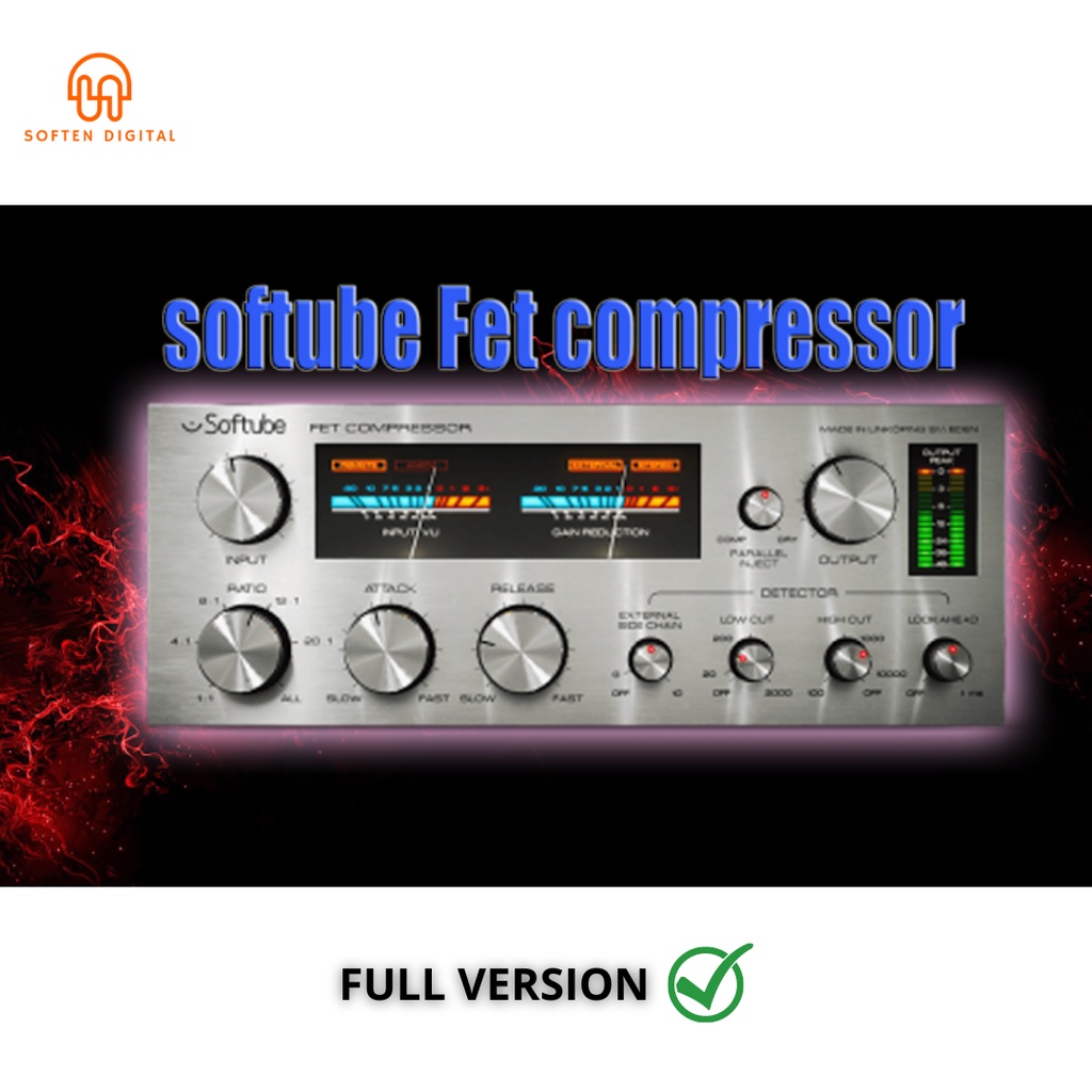 Jual Softube FET Compressor v2 VST Plugin Compressor aggressiveness and ...