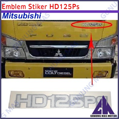 Jual Emblem Stiker HD125Ps Aksesoris Logo Tulisan Mobil Mitsubishi FUSO ...