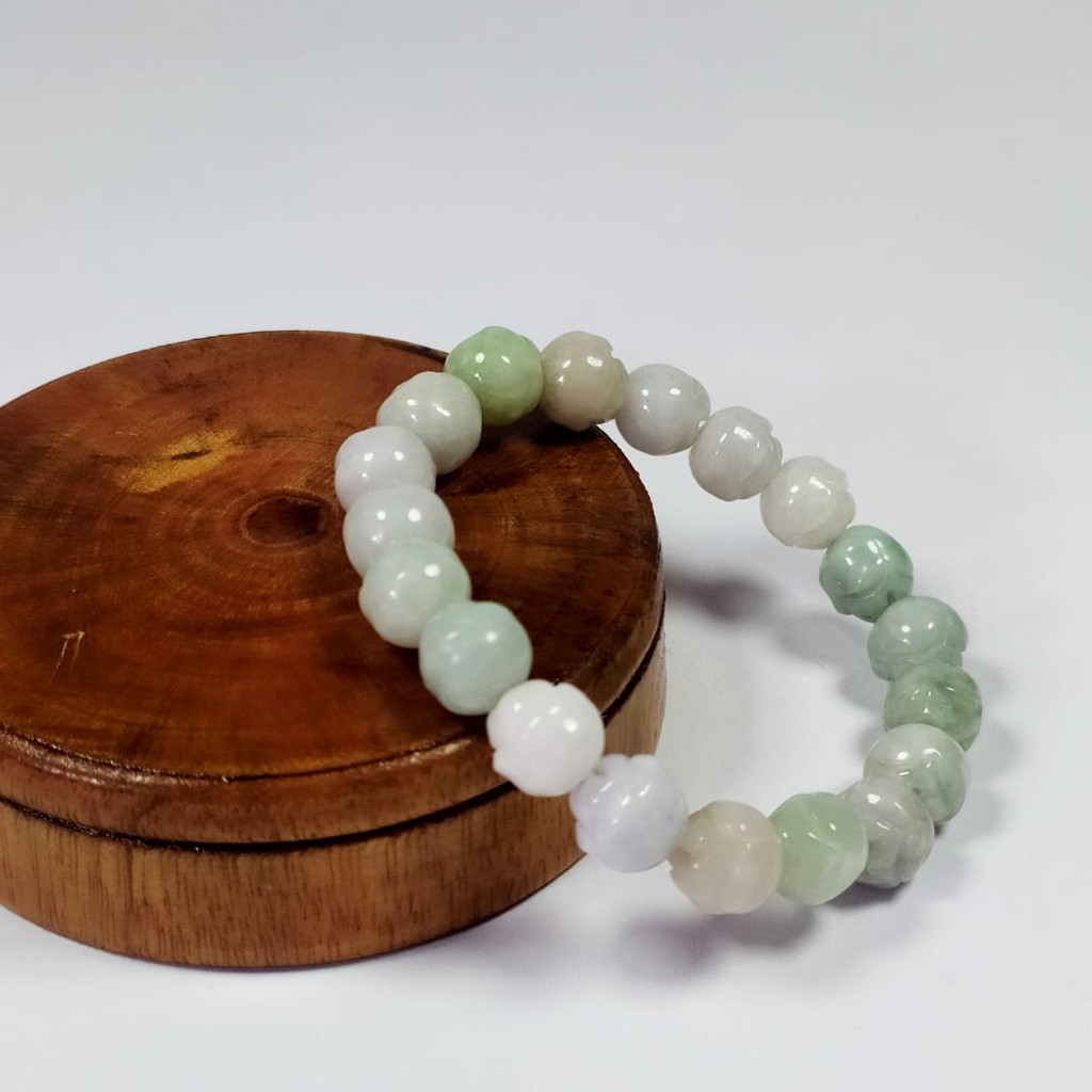 Jual GELANG GIOK ASLI UKIR LOTUS PRIA WANITA PERHIASAN MEWAH TIPE A ...