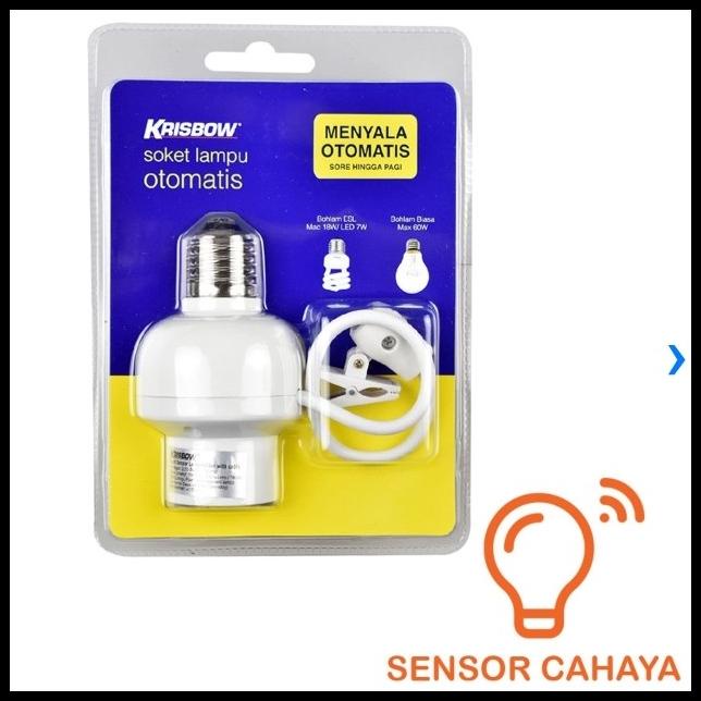 Jual Krisbow Lampu Fitting Otomatis , Socket Lampu Otomatis Sensor ...