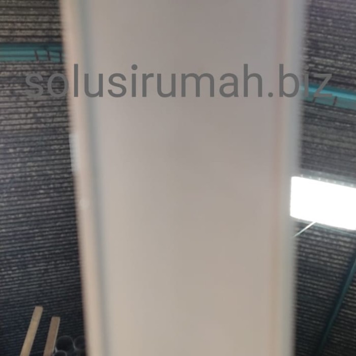 Jual tutup kanal c 3 in permeter 1m aluminium putih open back white ...