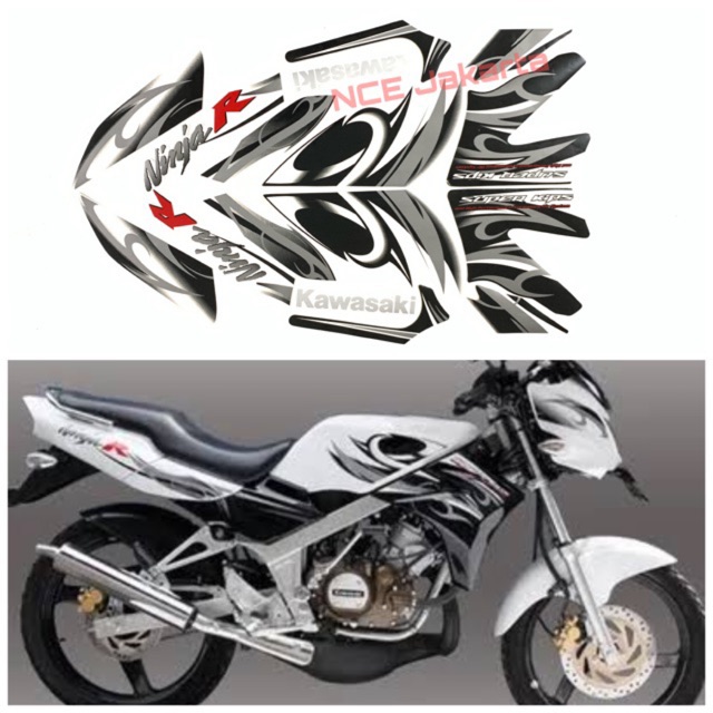 Jual STIKER STRIPING NINJA R 2012 PUTIH | Shopee Indonesia